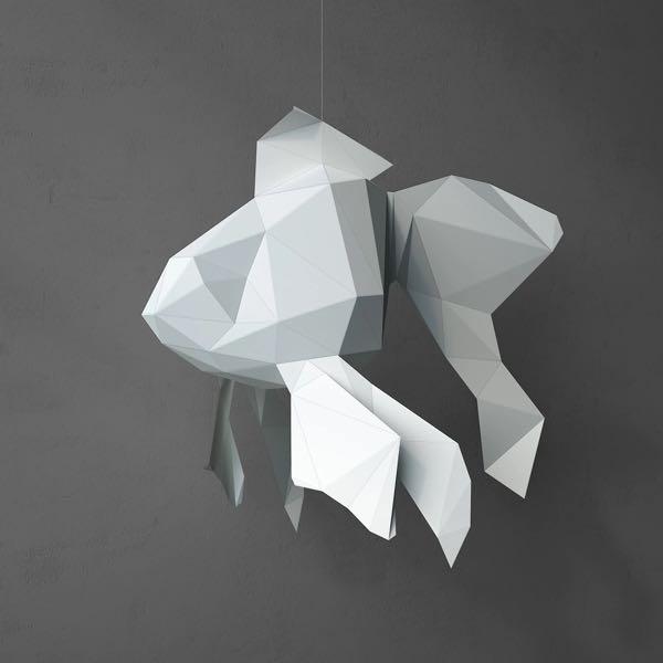 Goldfish 3D Model Paper Craft, Hobbies & Toys, Toys & Games on Carousell