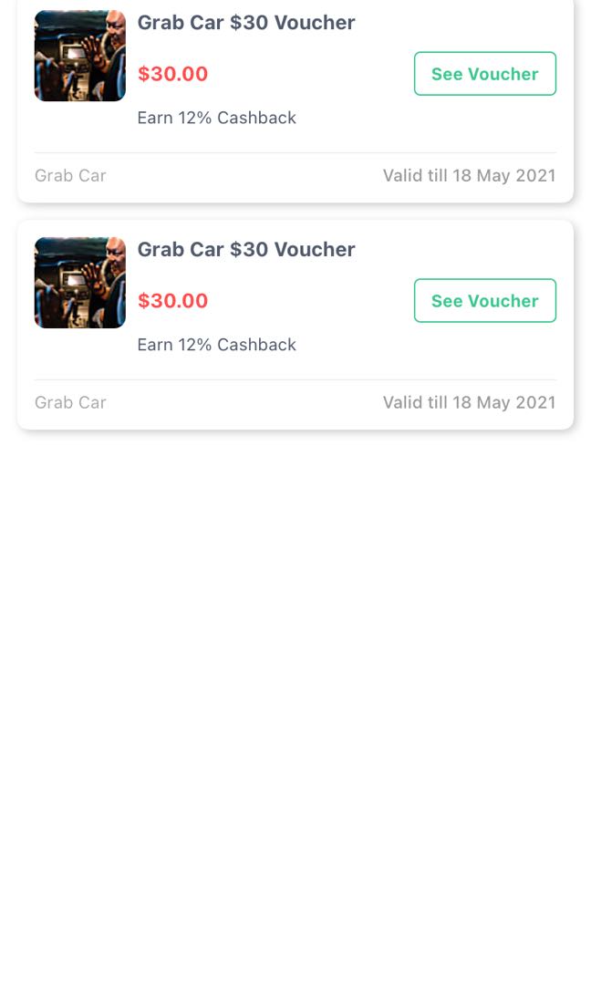 Grabcar $30 voucher, Tickets & Vouchers, Vouchers on Carousell