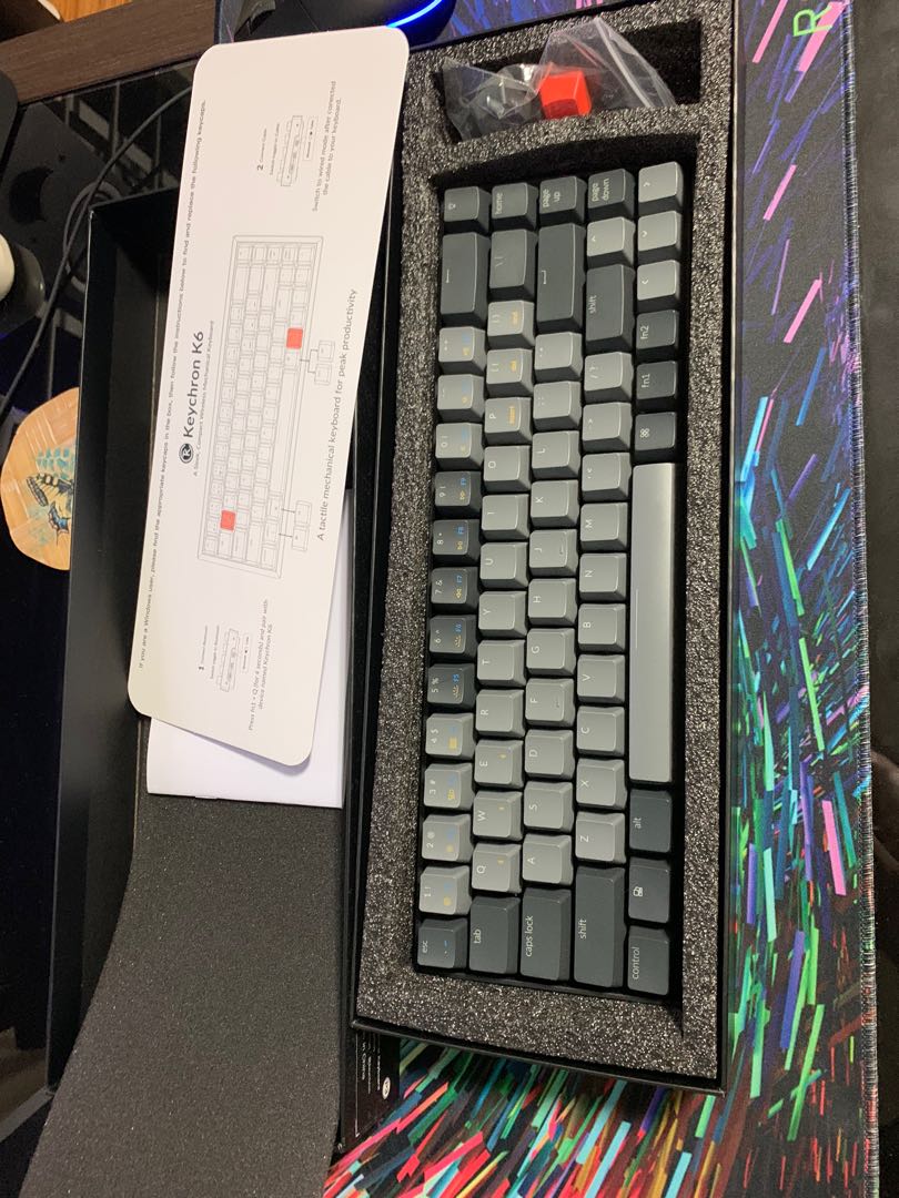 Keychron K6 Wireless Mechanical Keyboard, Computers & Tech, Parts ...