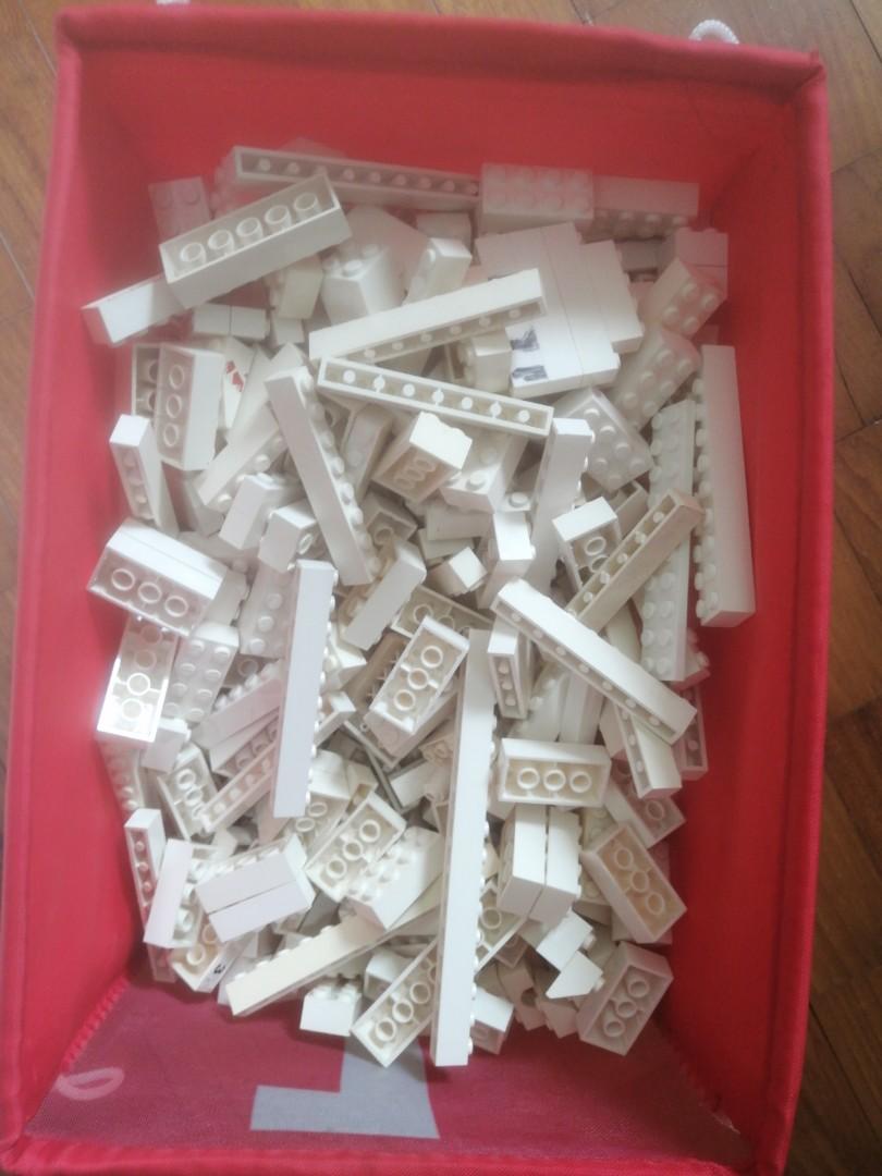Lego white bricks, Hobbies & Toys, Toys & Games on Carousell