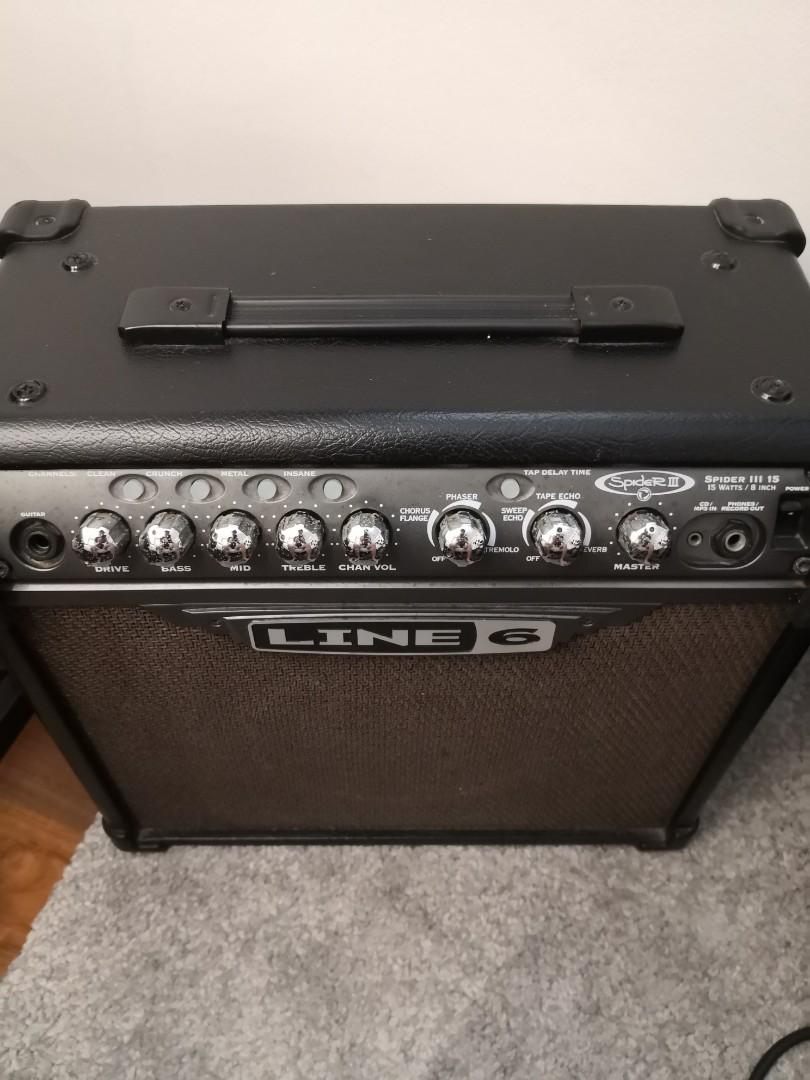 Line 6 Spider III 15 Watt Guitar Amplifier, Hobbies & Toys, Music ...