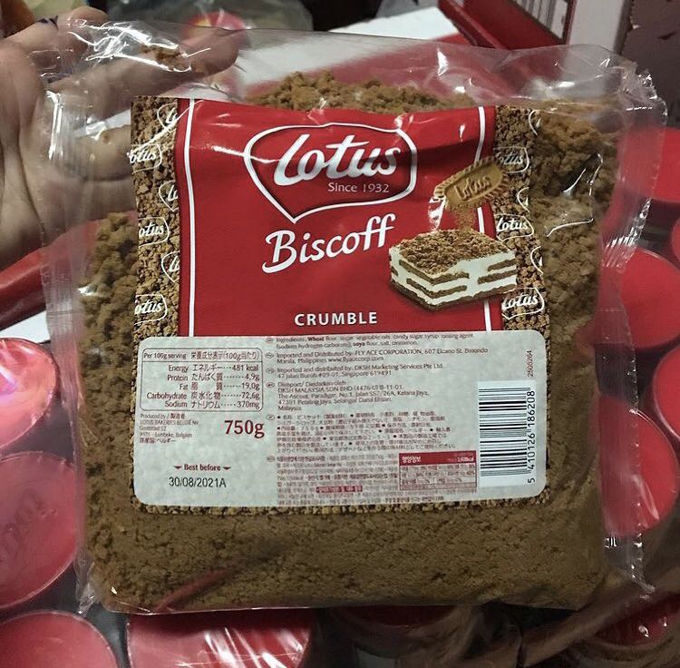 Lotus biscoff crumble 750 gm, Food & Drinks, Homemade Bakes on Carousell