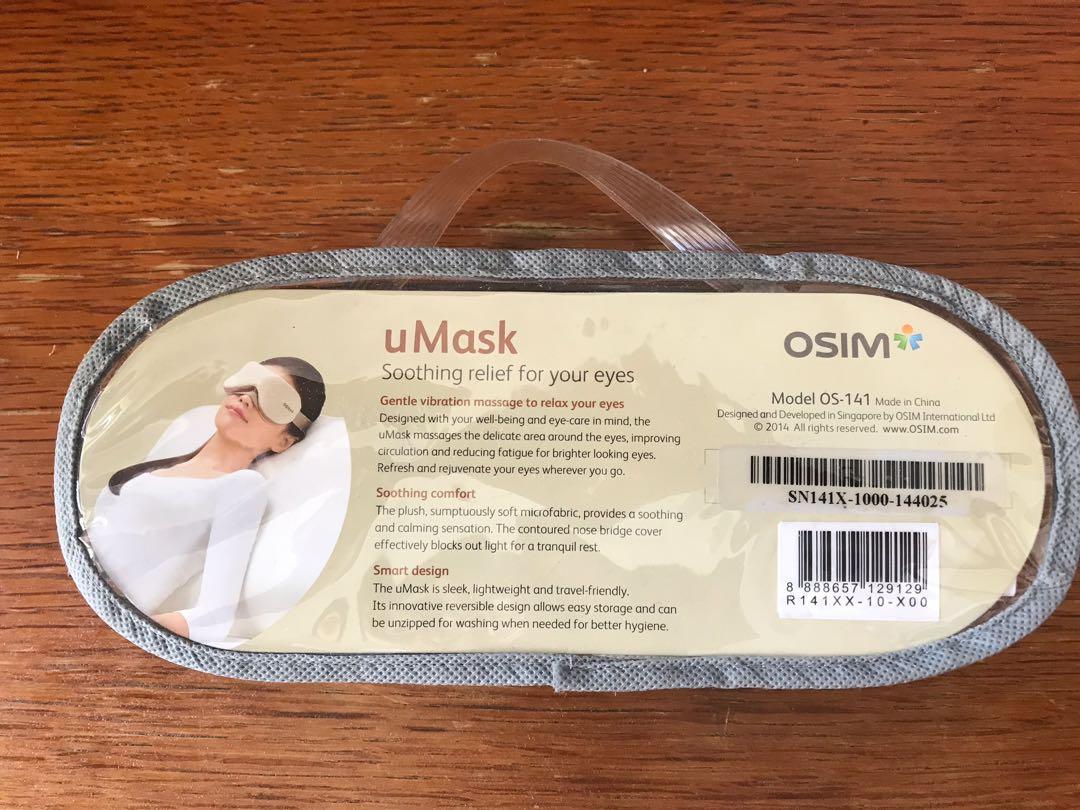 OSIM uMask massage eye mask, Health & Beauty, Face & Skin Care on Carousell