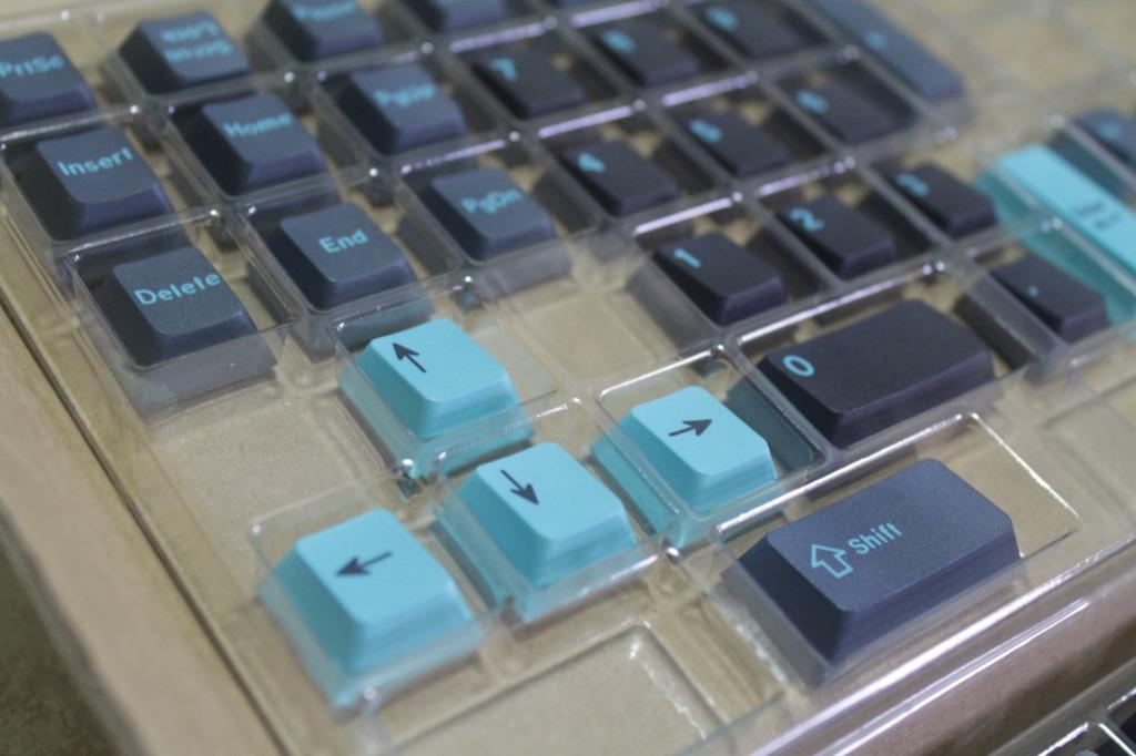 PBT Keycaps Grey/Black/Teal/Blue Colorway In Stock mechanical keyboard ...