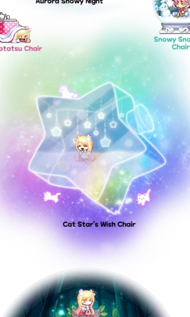 S > Cat Star's Wish Chair Aquila Maplestory maplesea, Video Gaming ...