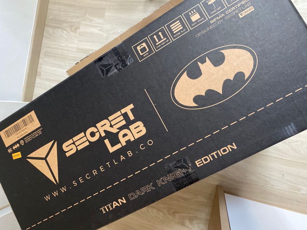 Secretlab Box Special Edition (Dark Knight), Furniture & Home Living ...