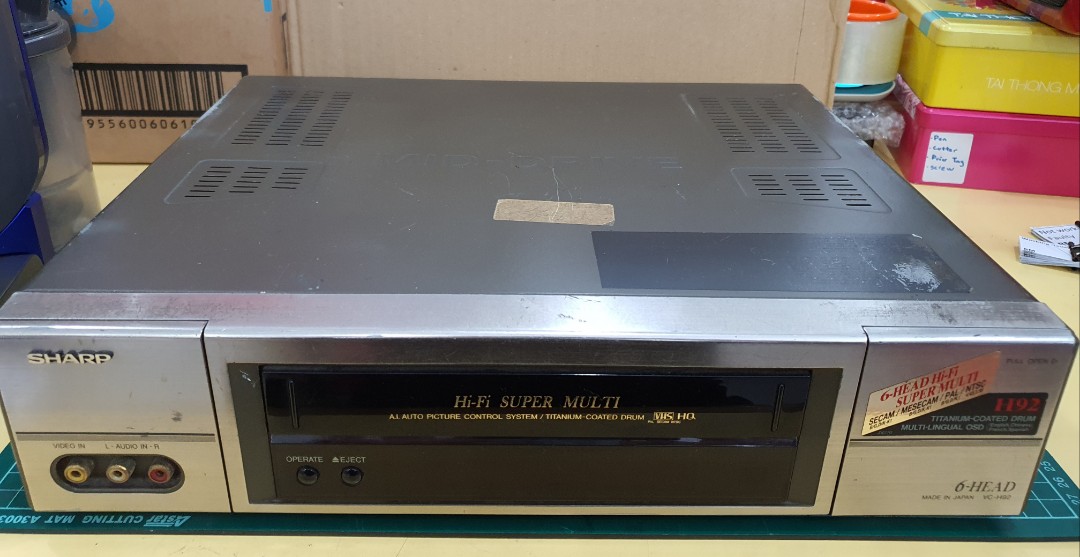 Sharp VHS Player , VC-H92ETS, TV & Home Appliances, TV & Entertainment ...