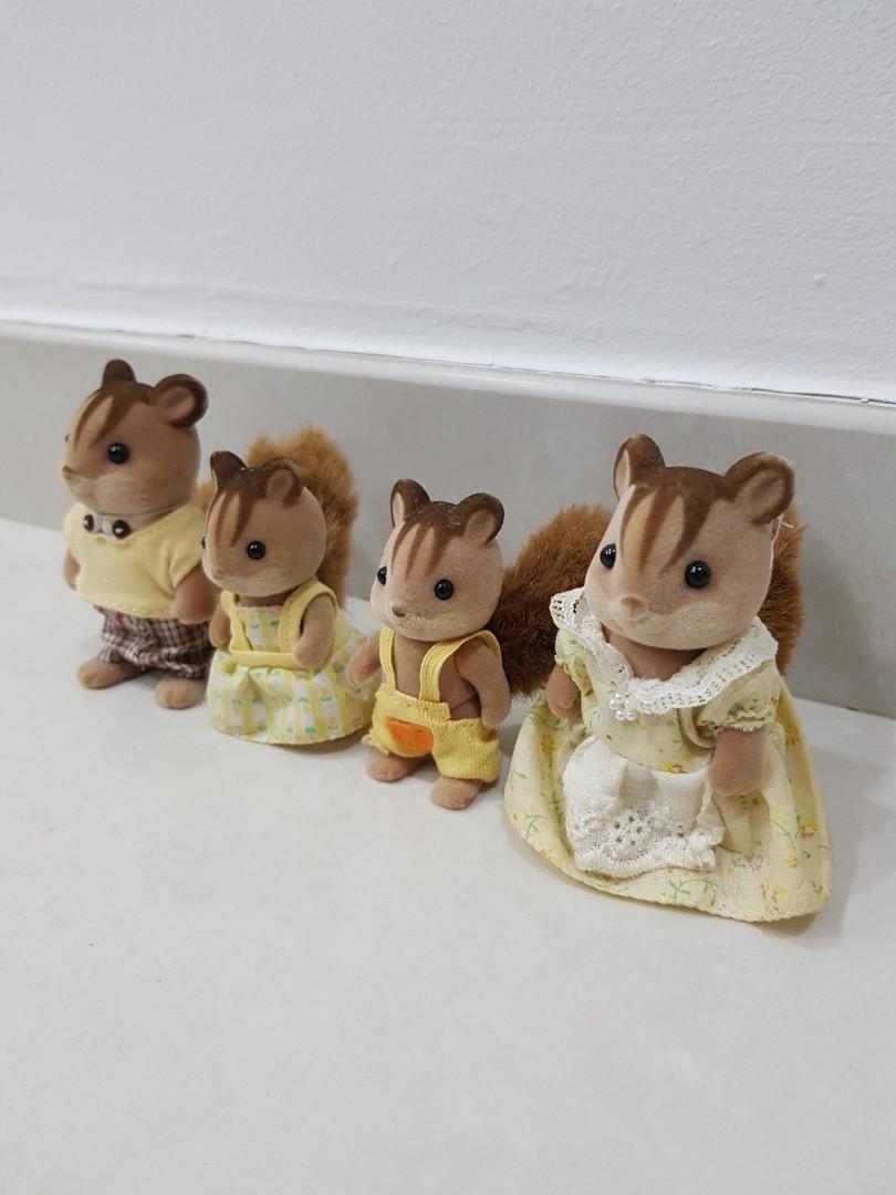 Sylvanian Families Squirrels Family Figurines, Hobbies & Toys, Toys ...