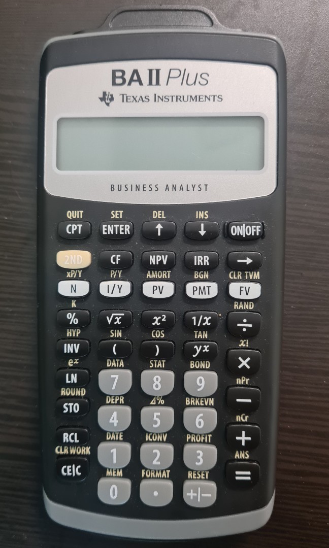 Texas Instruments BA II Plus Financial Calculator, Computers & Tech ...