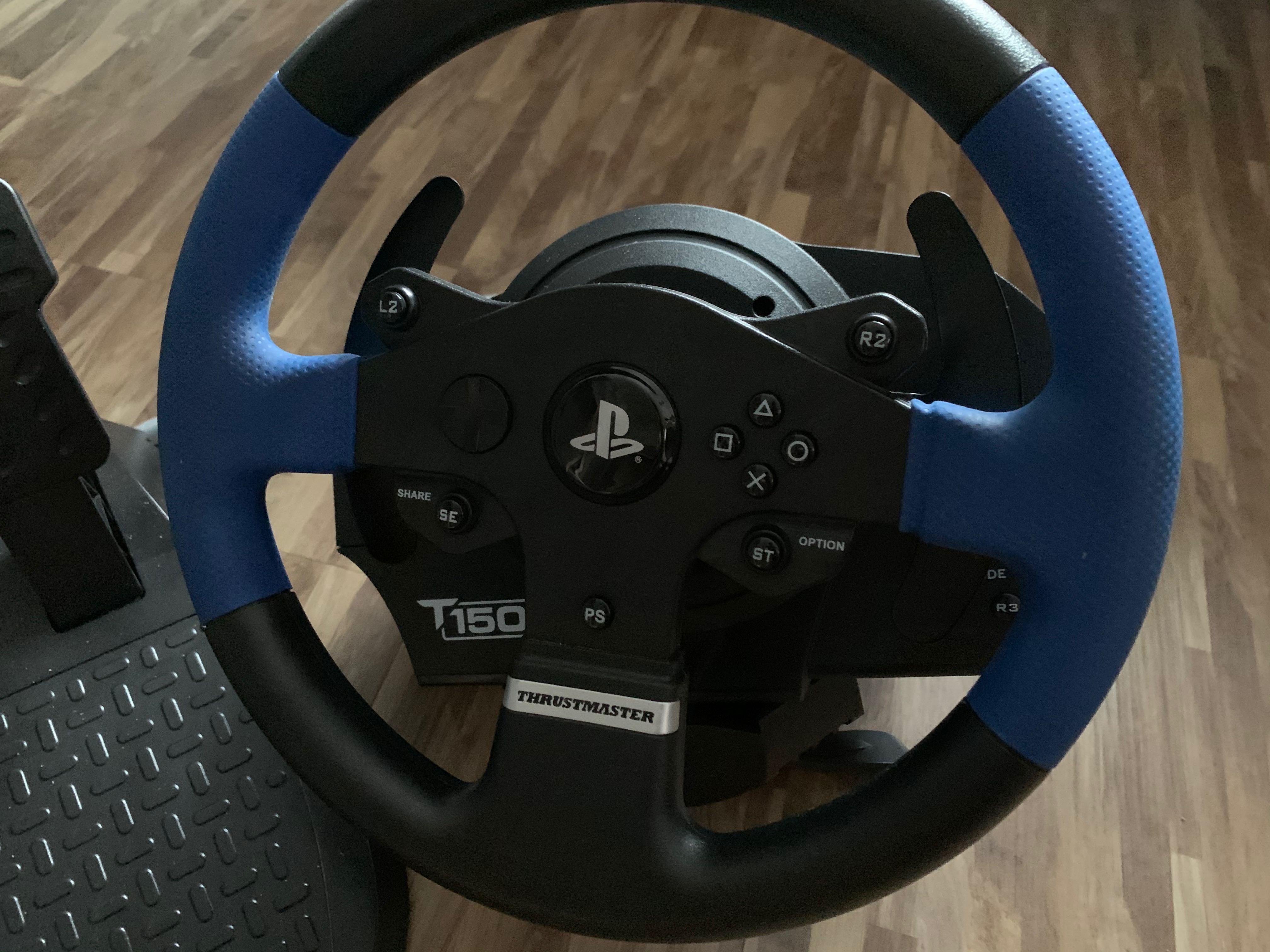 Thrustmaster t150 sim racing wheel, Toys & Games, Video Gaming, Gaming ...