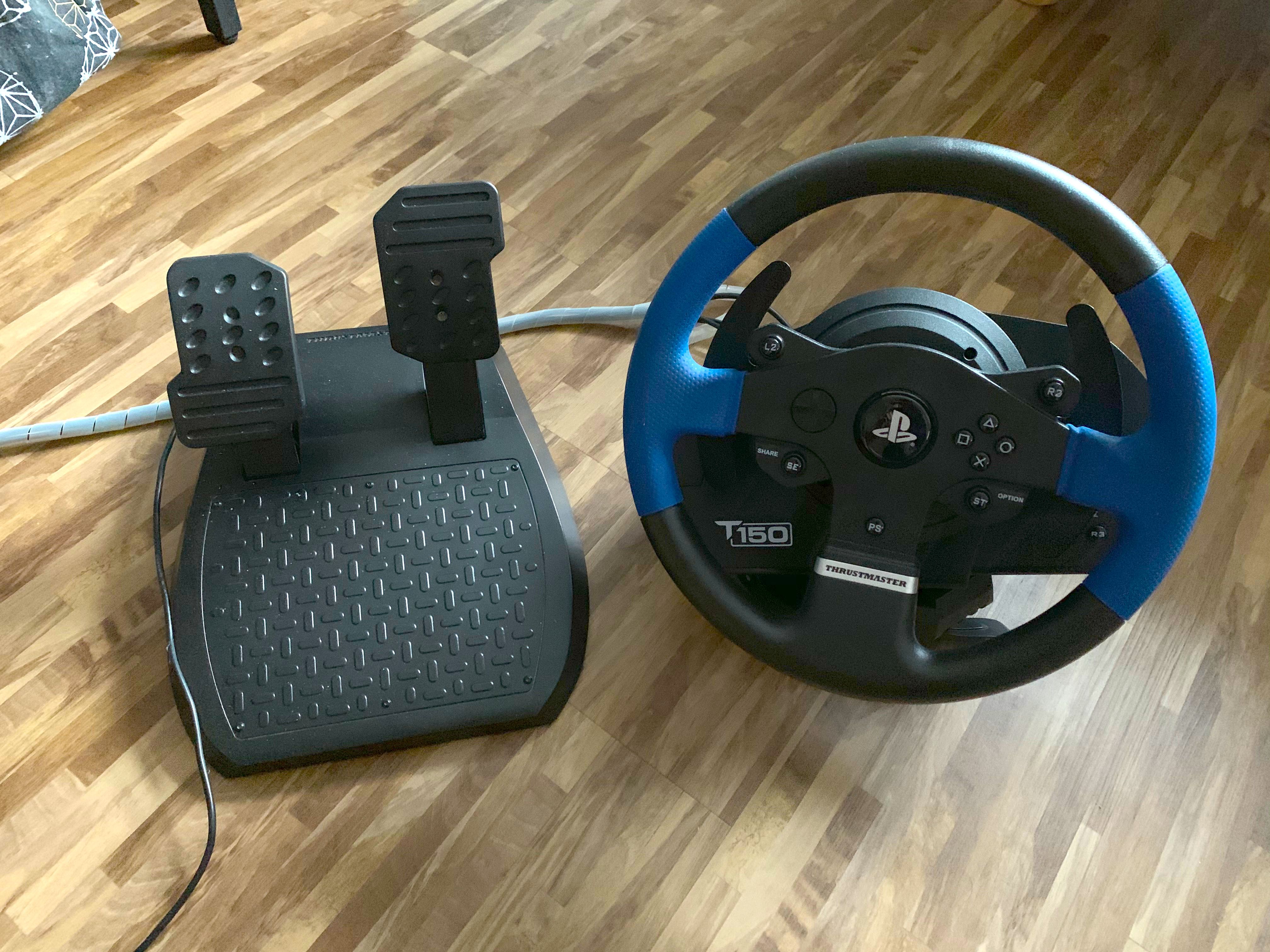 Thrustmaster t150 sim racing wheel, Toys & Games, Video Gaming, Gaming ...