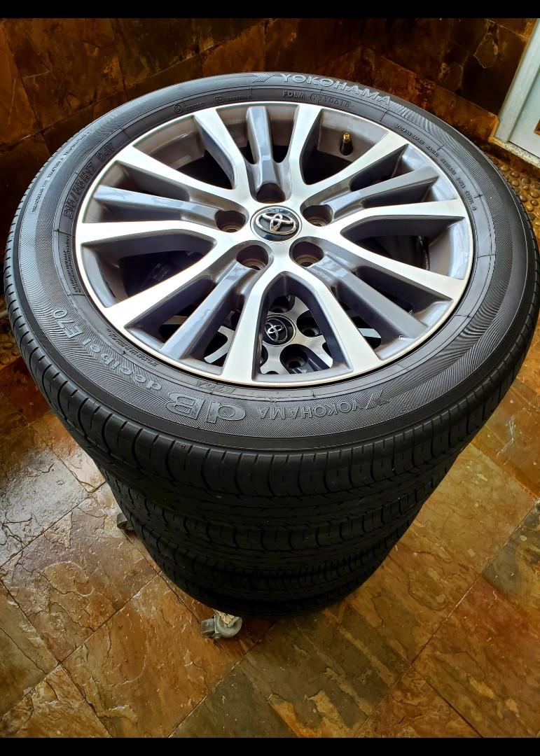 Toyota Estima / Previa Aeras original 17inch rim with Yokohama 215/55 ...