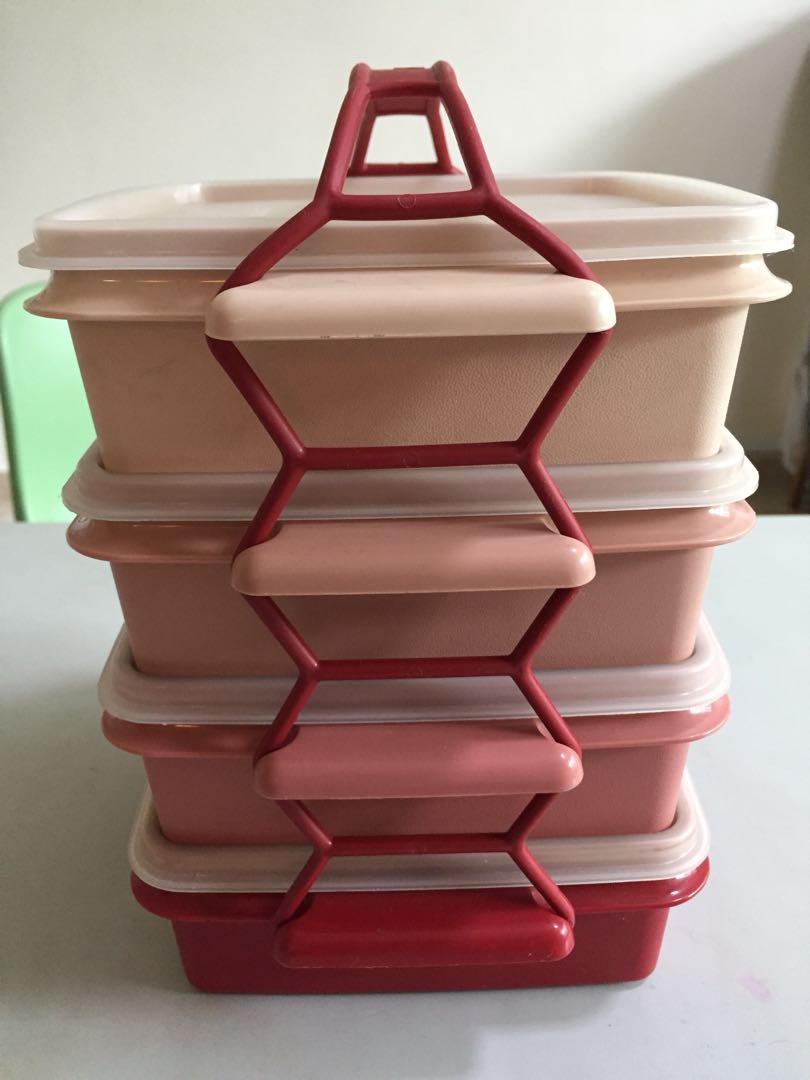 Tupperware 4 tingkat, Furniture & Home Living, Kitchenware & Tableware ...