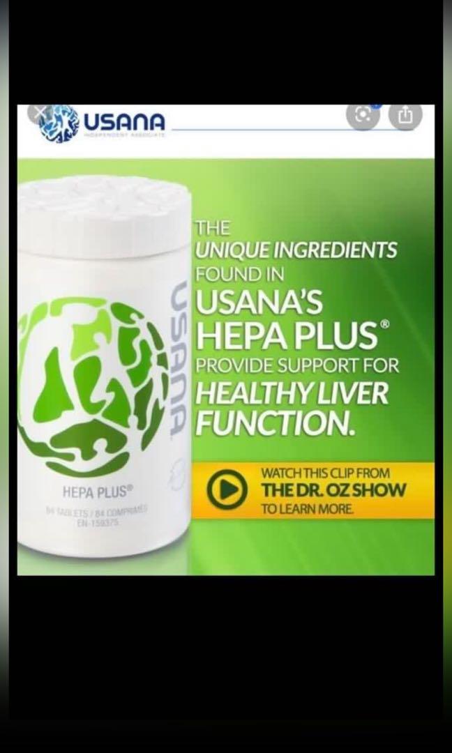 Usana hepa plus / Hepasil, Health & Nutrition, Health Supplements ...