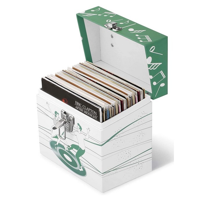 Vinyl Record Storage CASE for 7" (INCH) Records [Little 7" Record with ...