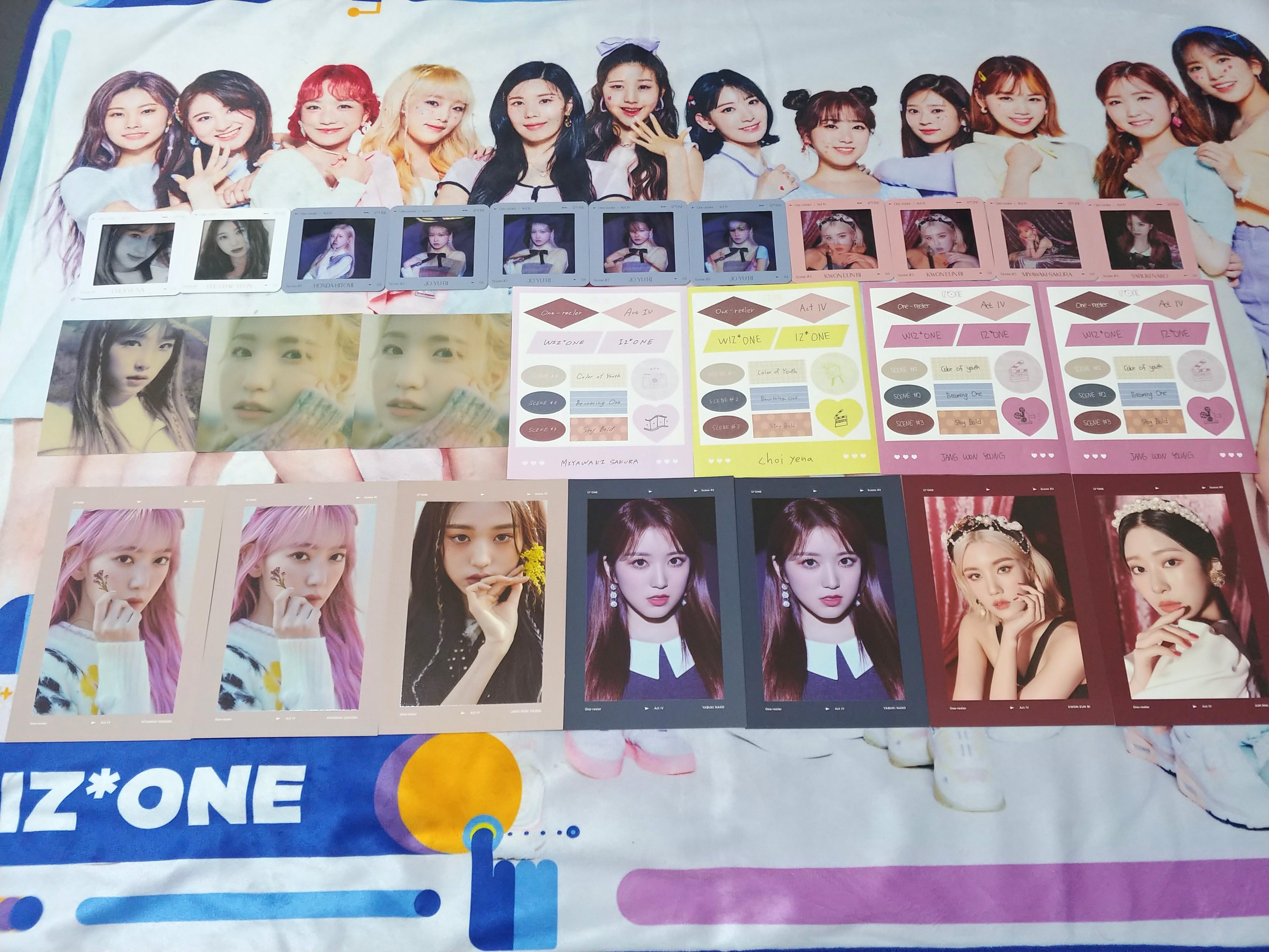 [wtt/wts] iz*one one-reeler photocards and inserts (izone eunbi sakura hyewon yena chaeyeon ...