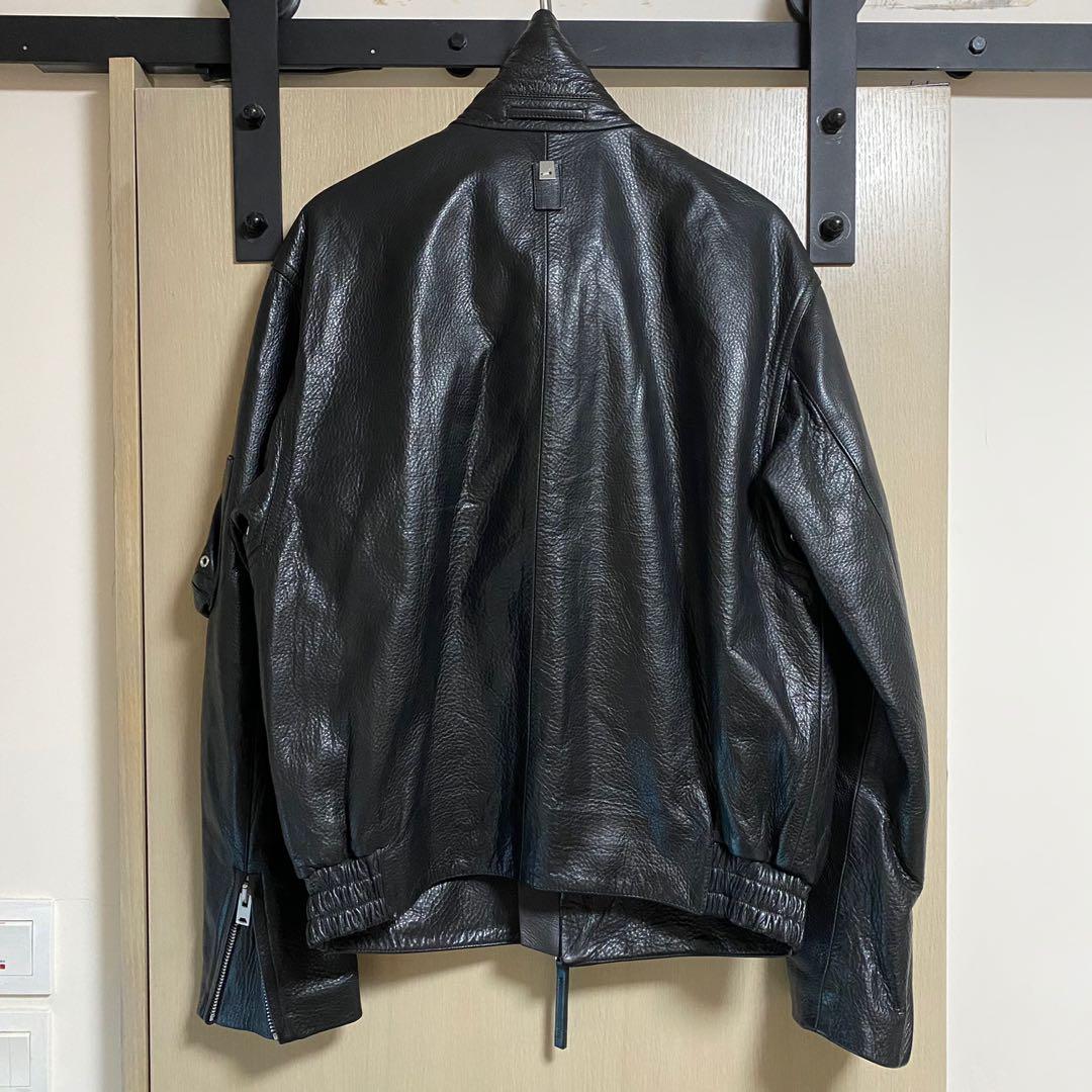 1017 Alyx 9sm leather jacket black 46 mmw, 男裝, 外套及戶外衣服 - Carousell