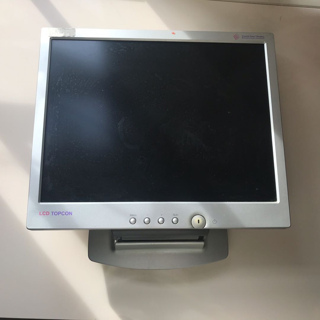 15” LCD TOPCON monitor 15尺螢幕 可調整角度, 電腦＆科技, 電腦周邊及配件, 電子屏幕 - Carousell
