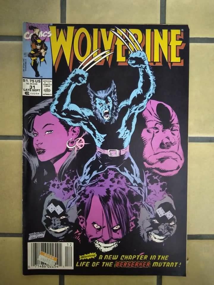 1st Larry Hama professional writing ( Wolverine #31 ) Mark Silvestri ...