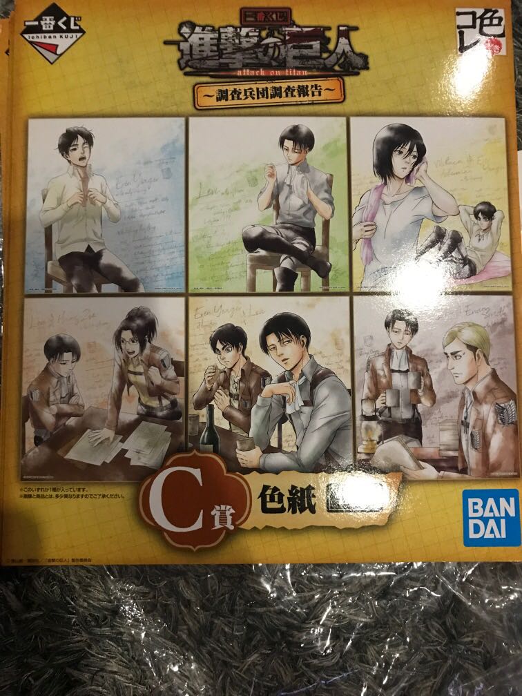 aot attack on titan Shikishi, Hobbies & Toys, Memorabilia ...