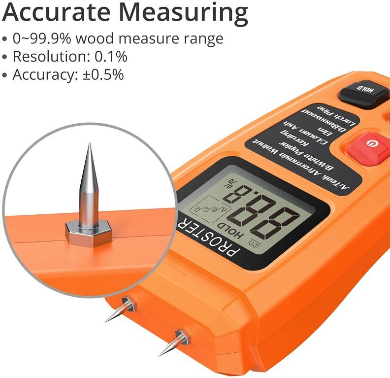 [BNIB] Proster (PST050) Digital Wood Moisture Meter, Handheld LCD ...