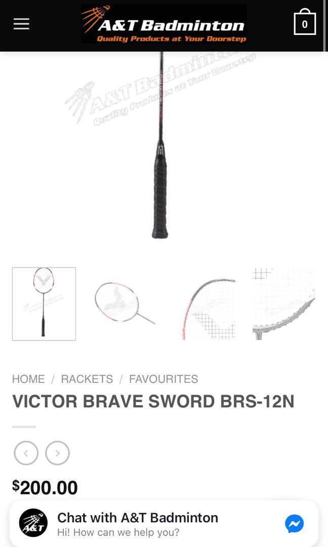 Brave Sword 12N | Victor | Badminton Racket | 4UG5 | RTP: $200, Sports ...