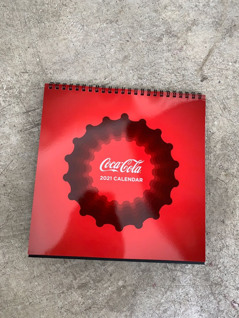 Coca-Cola 2021 table calendar, Everything Else on Carousell