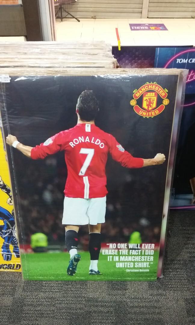C.RONALDO MANCHESTER UNITED POSTER, Furniture & Home Living, Home Decor ...