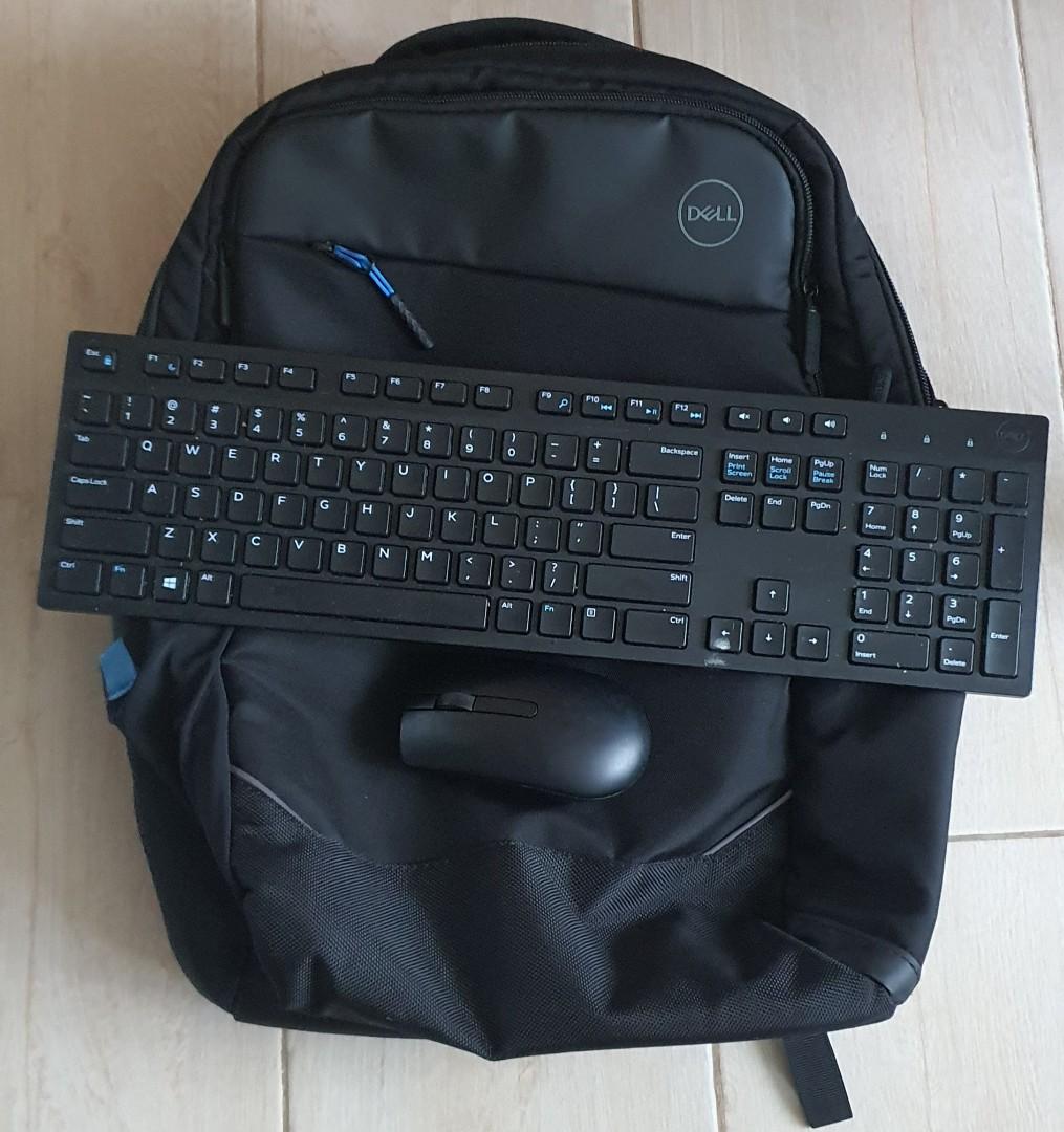 Dell Wireless keyboard, mouse, backpack bundle, Computers & Tech, Parts ...