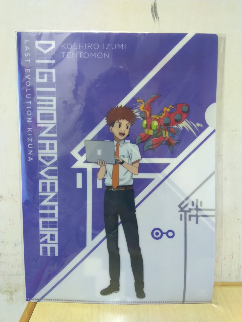 Digimon 數碼暴龍 Last Evolution 絆 特典場 角色文件夾 A4 File 一個 泉光子郎 甲蟲獸, 興趣及遊戲, 手作 ...