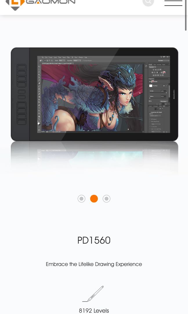 Gaomon PD1560, Mobile Phones & Gadgets, E-Readers on Carousell