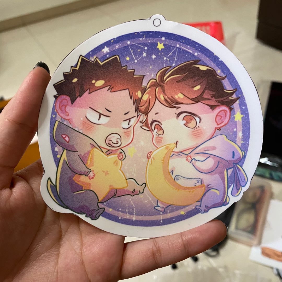 [Haikyuu] Stickers & Prints: Tsukishima / Iwaizumi / Oikawa, Hobbies ...