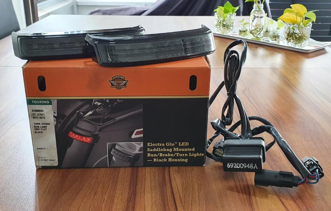 Harley Davidson Electra Glo LED Saddlebag Run/Brake/Turn Lamp - Black ...