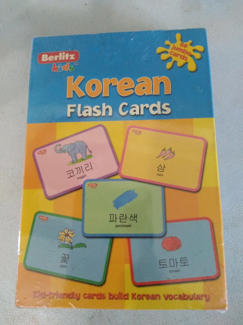 Korean Flash Cards, Hobbies & Toys, Books & Magazines, Children's Books ...