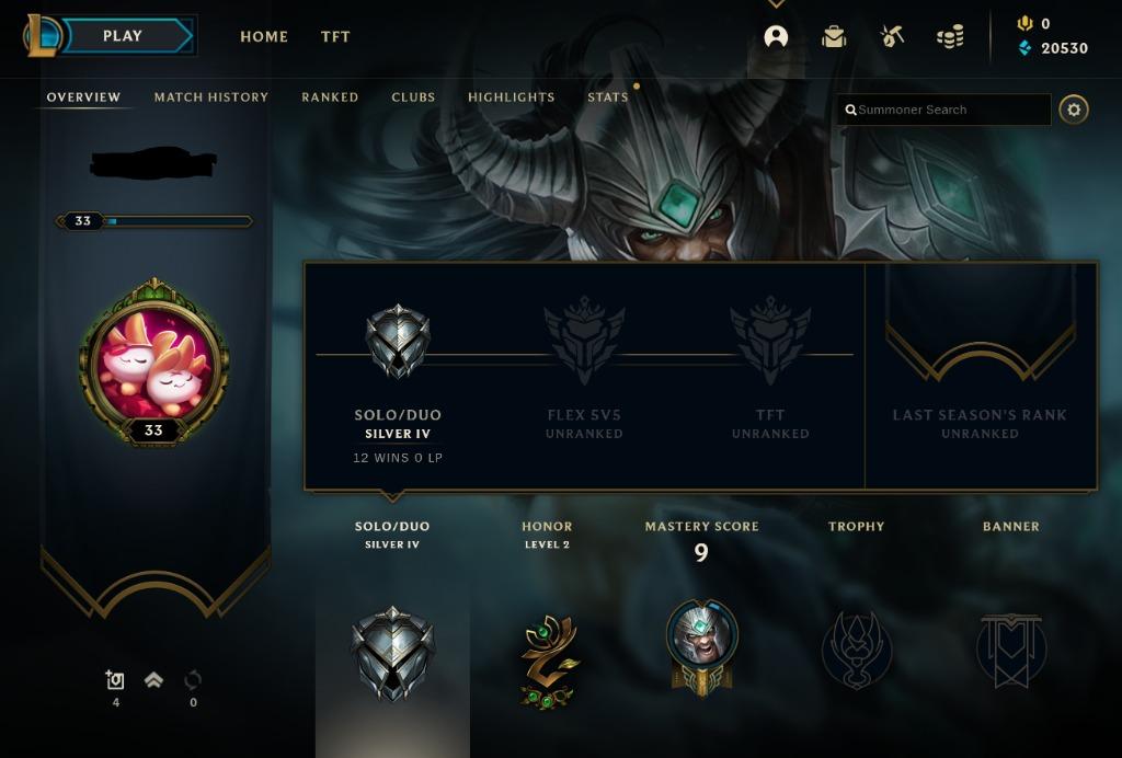 League of legends silver acc, Video Gaming, Gaming Accessories, Game ...