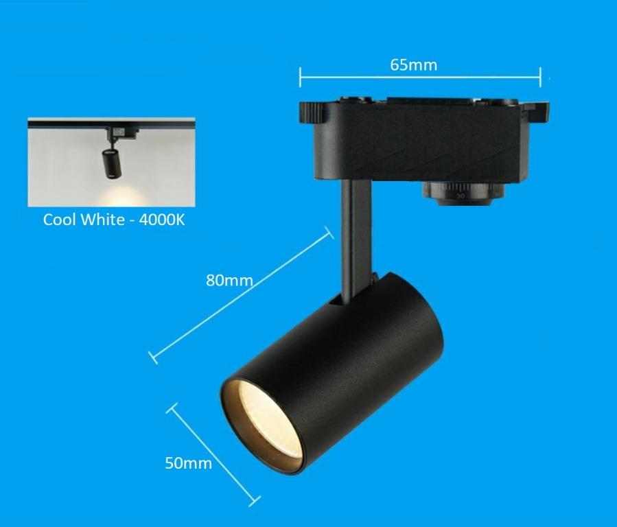 LED Track Light 5W - Cool White 4000K, Furniture & Home Living ...
