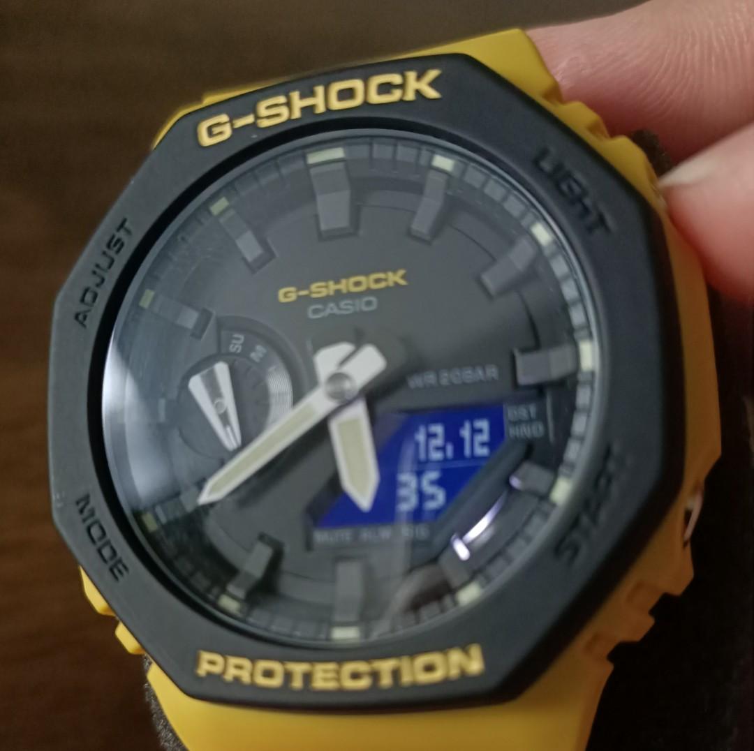 [LNIB] G-Shock CasiOak Yellow Watch GA-2100, Mobile Phones & Gadgets ...