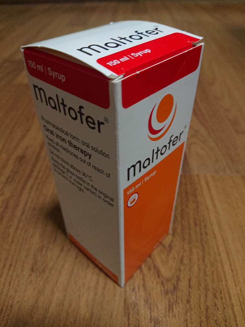 Maltofer 150ml syrup (iron supplement), Health & Nutrition, Health ...