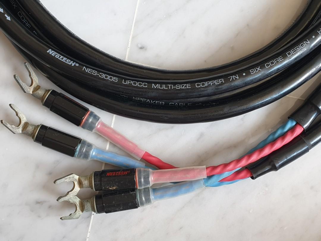 Neotech NES-3005 speaker cables, Electronics, Audio on Carousell