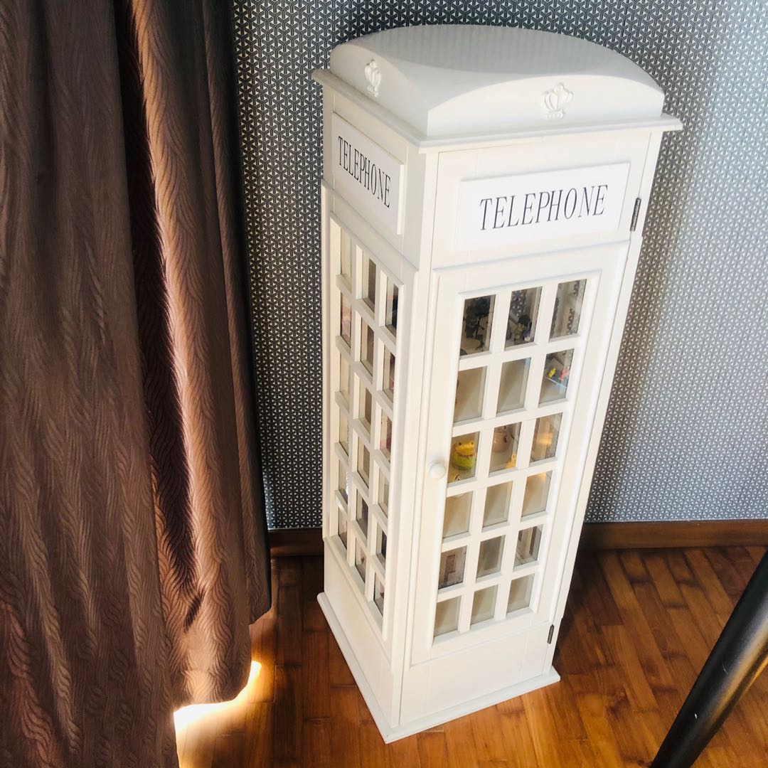 Phone booth shelves display deco, Furniture & Home Living, Furniture ...