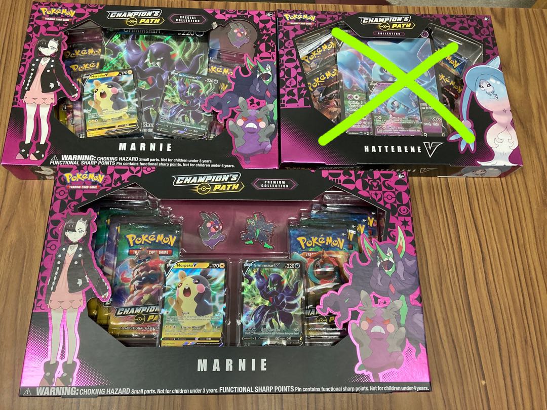 Pokemon marnie premium collection champions path, Hobbies & Toys, Toys & Games on Carousell