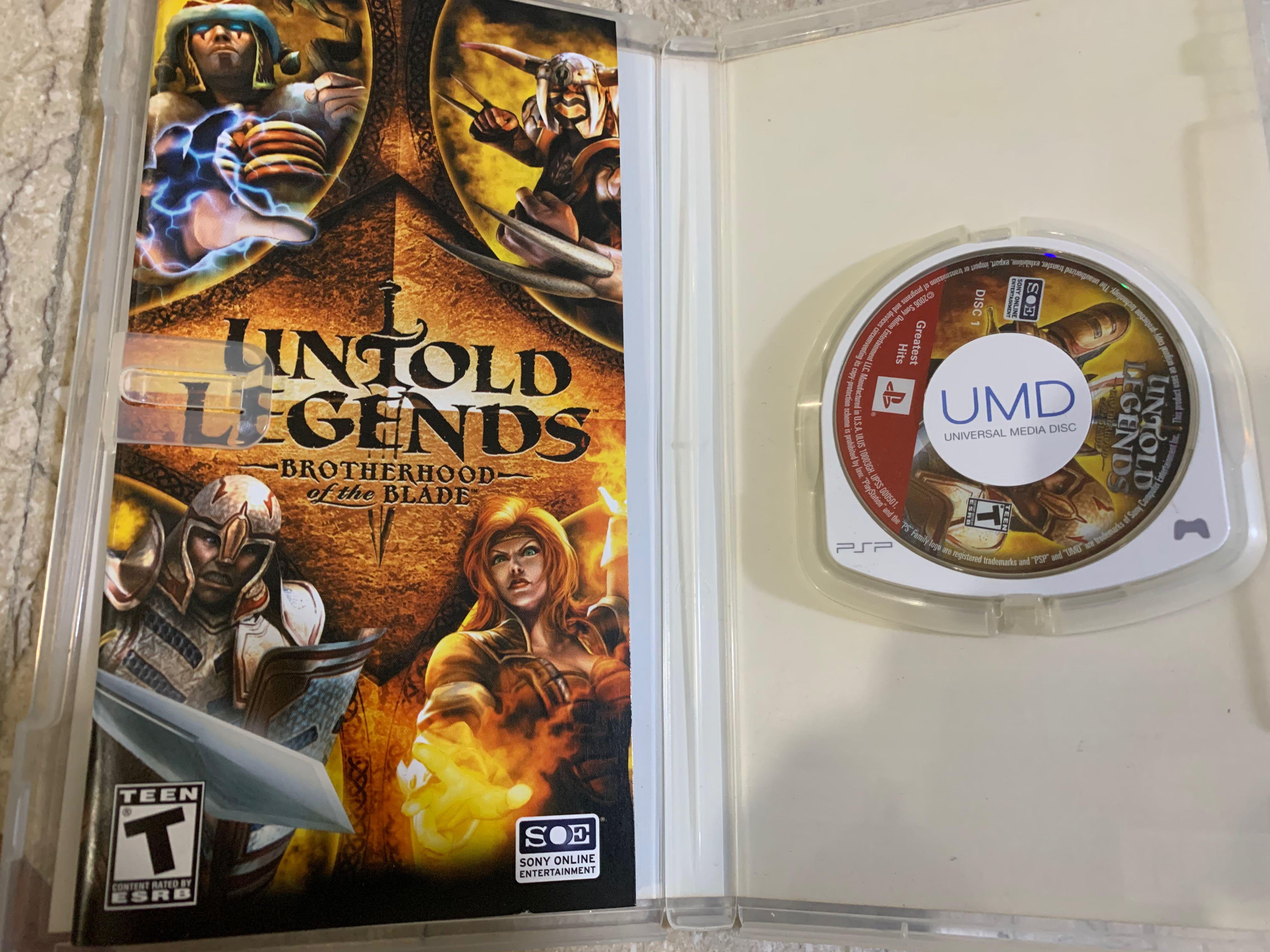 PSP Game- Untold Legends, Video Gaming, Gaming Accessories, Game Gift ...