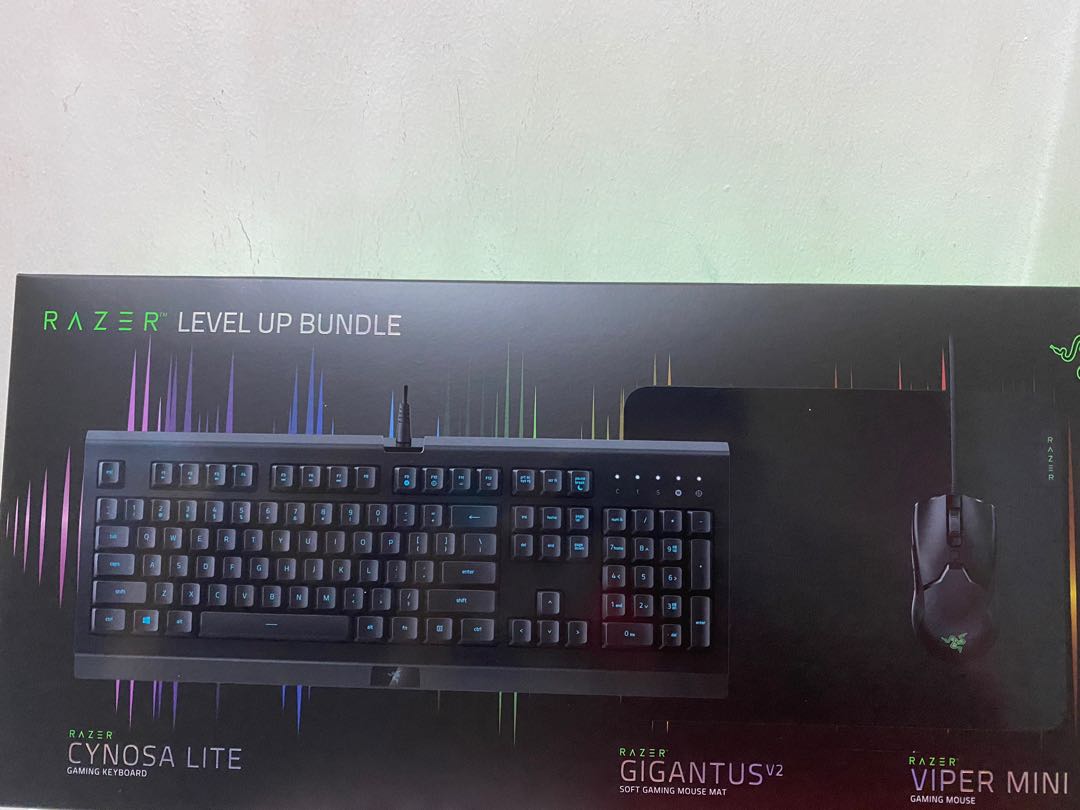 Razer Bundle (Razer Cynosa Lite + Razer Gigantus V2 Medium + Razer ...