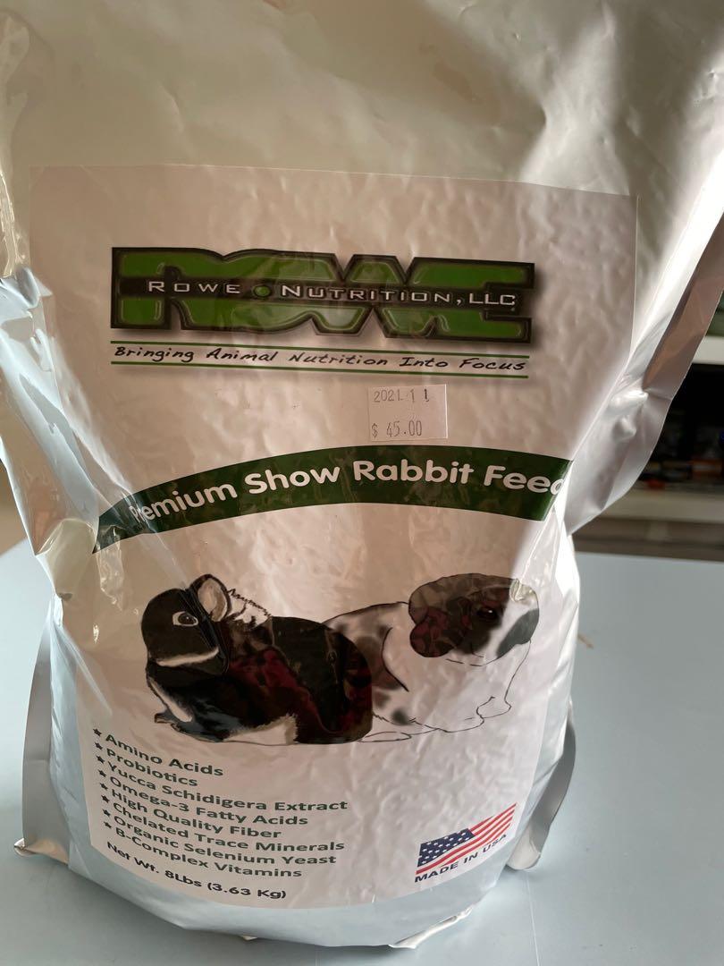 Rowe Premium Show Rabbit Feed, Pet Supplies, Health & Grooming on Carousell
