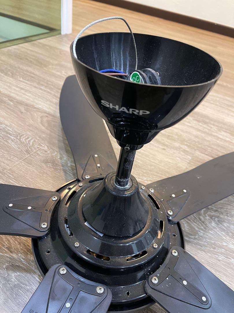 Sharp Ceiling Fan PJC-116, Furniture & Home Living, Lighting & Fans ...