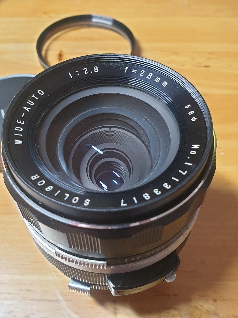 Soligor 28mm f2.8 T4 mount type with Miranda camera mount, Photography ...