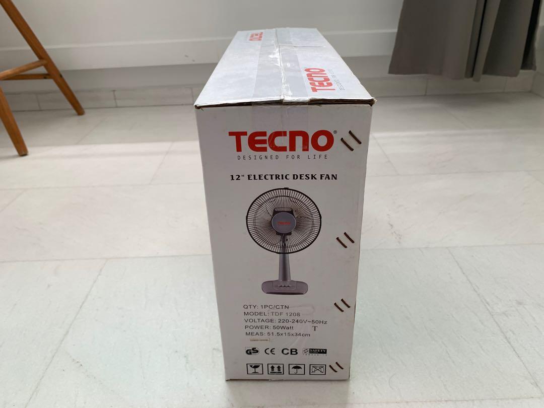 Techno 12” Desk Fan, Furniture & Home Living, Lighting & Fans, Fans on ...