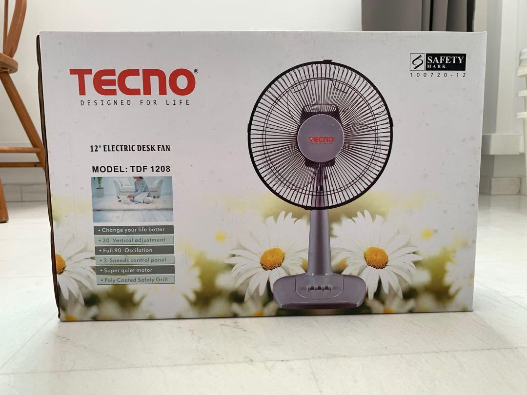 Techno 12” Desk Fan, Furniture & Home Living, Lighting & Fans, Fans on ...