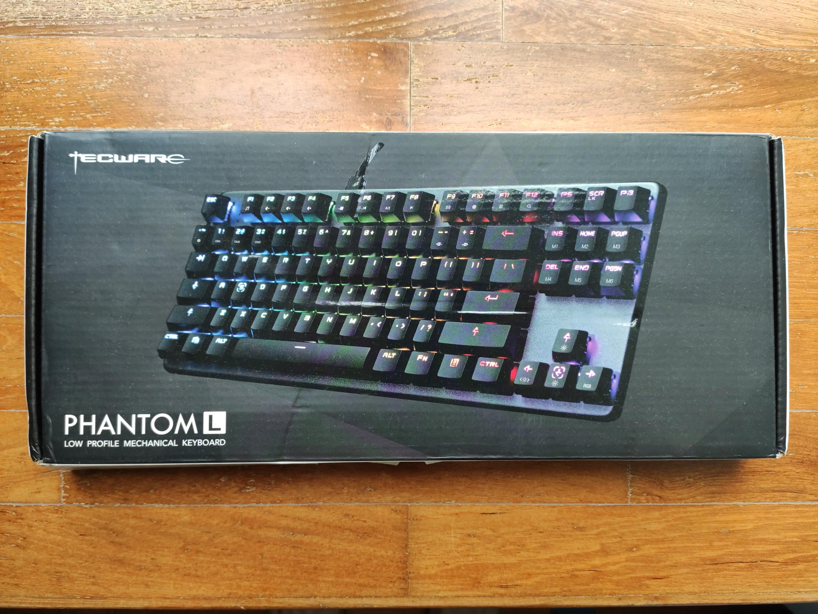 Tecware Phantom L RGB Mechanical Keyboard with Outemu Red Low Profile ...