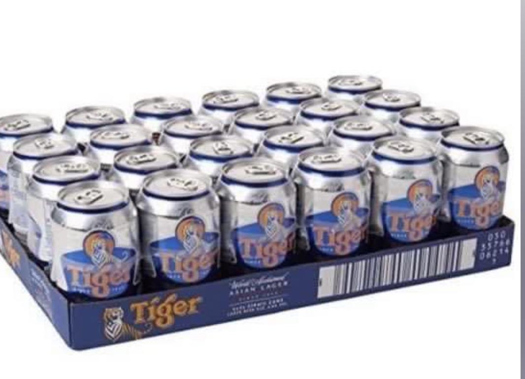 Tiger Beer Can 24*320ml, Food & Drinks, Alcoholic Beverages on Carousell